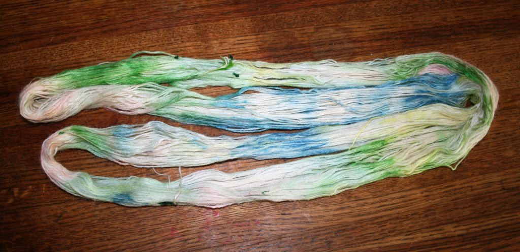 Tissue Paper Yarn Dyeing - Linda Dean CrochetLinda Dean Crochet